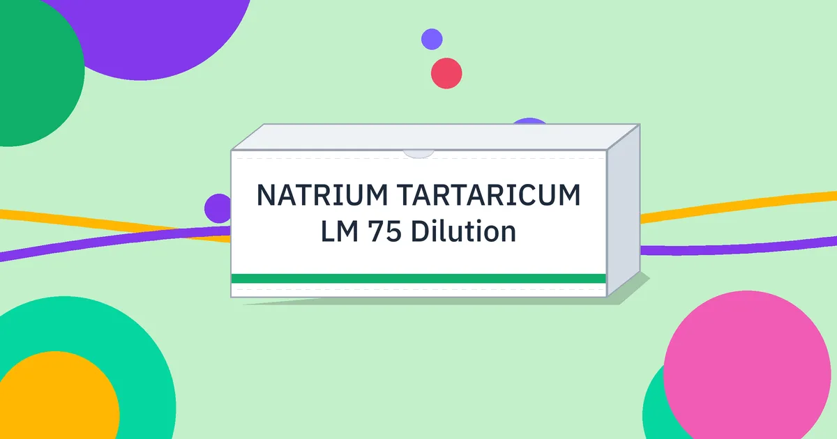Symbolbild: Packung mit der Aufschrift NATRIUM TARTARICUM LM 75 Dilution (PZN 12967960) – Verfügbarkeit und Bezug in Apotheken in Frankfurt am Main