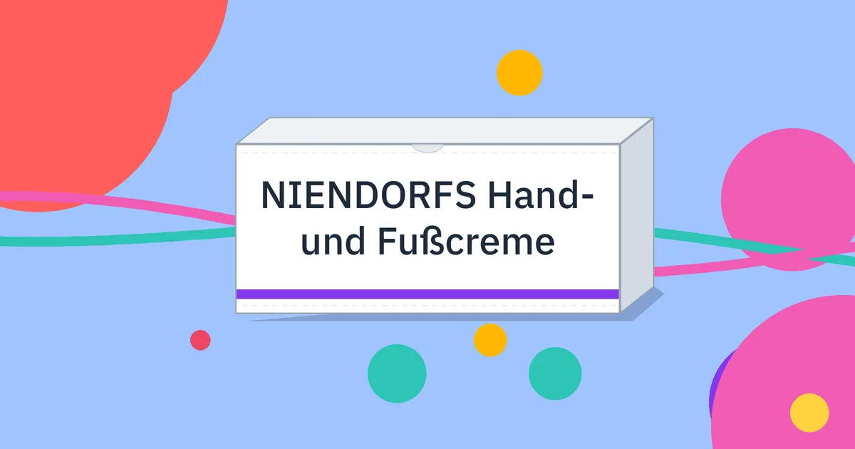 Symbolbild: Packung mit der Aufschrift NIENDORFS Hand- und Fußcreme (PZN 05375845) – Verfügbarkeit und Bezug in Apotheken in Frankfurt am Main