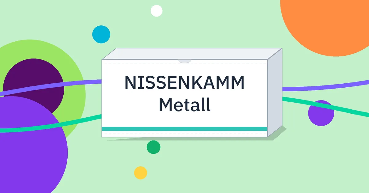 Symbolbild: Packung mit der Aufschrift NISSENKAMM Metall (PZN 03099223) – Verfügbarkeit und Bezug in Apotheken in Frankfurt am Main