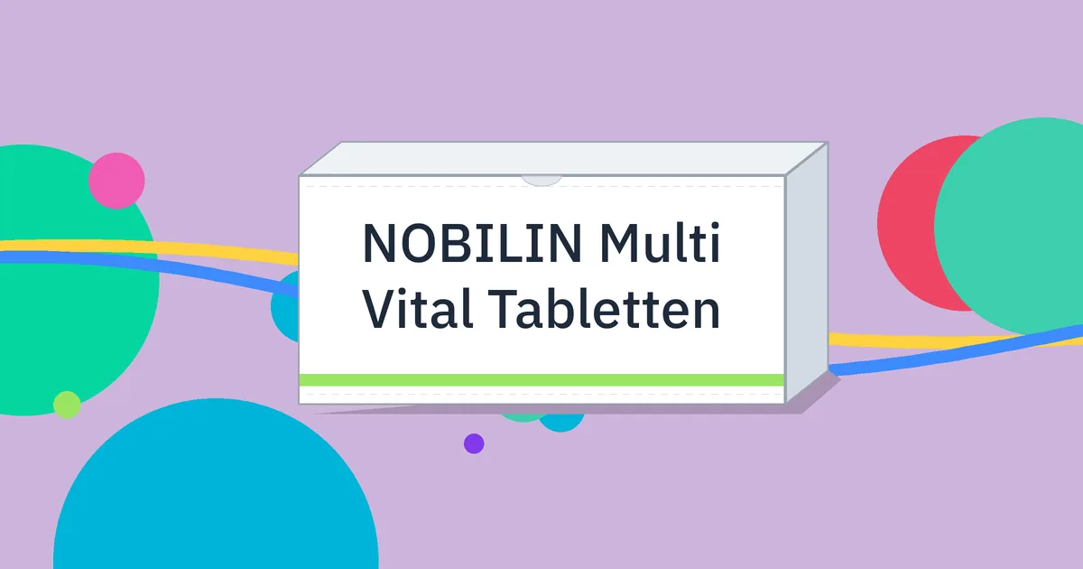 Symbolbild: Packung mit der Aufschrift NOBILIN Multi Vital Tabletten (PZN 05102998) – Verfügbarkeit und Bezug in Apotheken in Frankfurt am Main