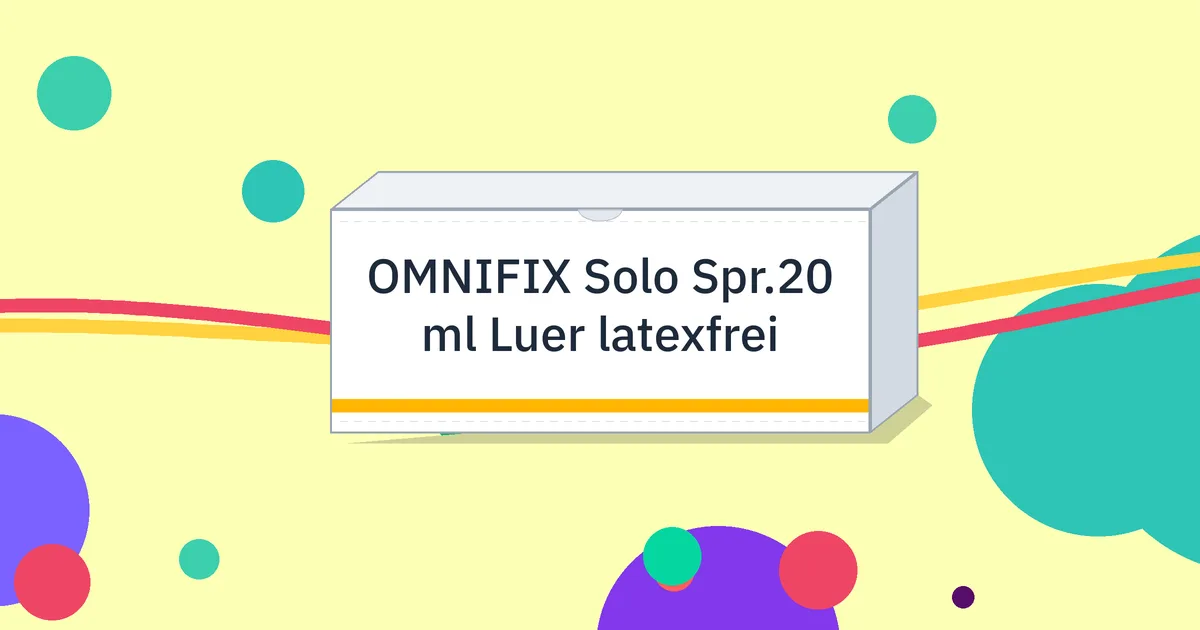 Symbolbild: Packung mit der Aufschrift OMNIFIX Solo Spr.20 ml Luer latexfrei (PZN 15746254) – Verfügbarkeit und Bezug in Apotheken in Frankfurt am Main