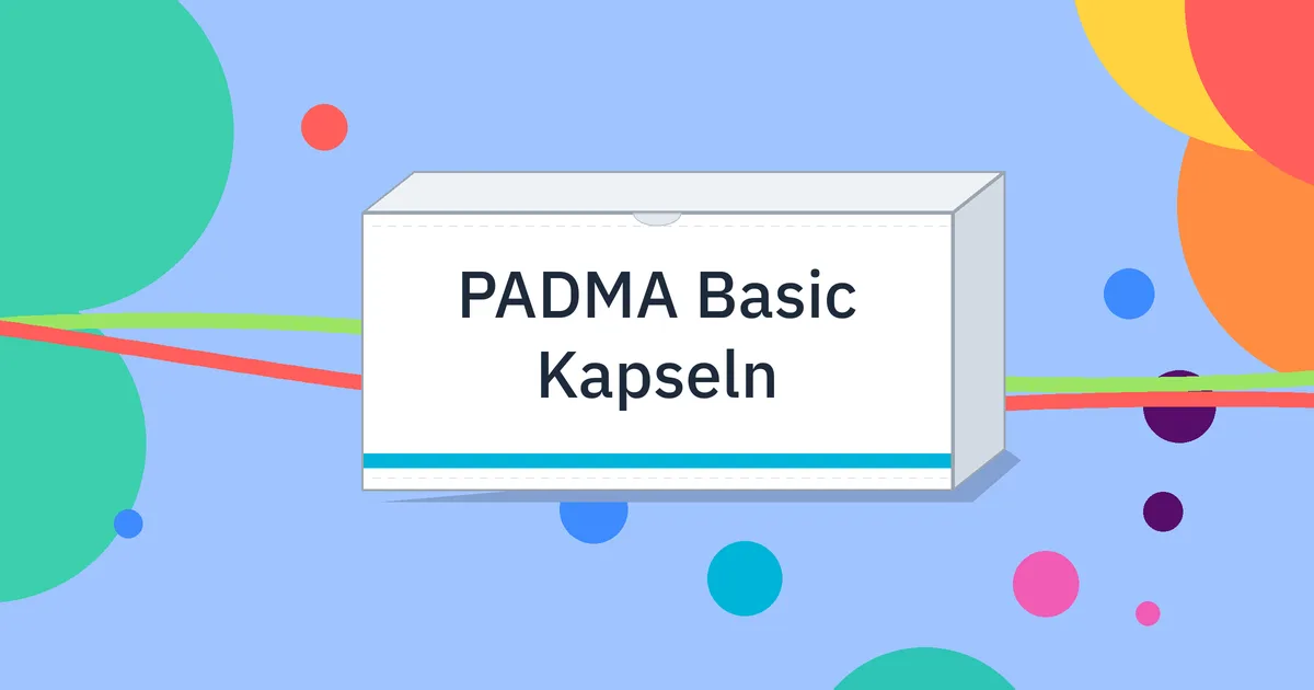 Symbolbild: Packung mit der Aufschrift PADMA Basic Kapseln (PZN 00134249) – Verfügbarkeit und Bezug in Apotheken in Frankfurt am Main
