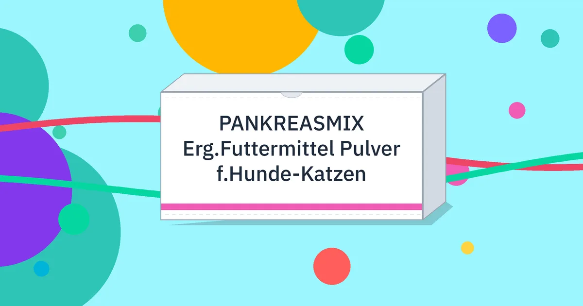Symbolbild: Packung mit der Aufschrift PANKREASMIX Erg.Futtermittel Pulver f.Hunde-Katzen (PZN 19958355) – Verfügbarkeit und Bezug in Apotheken in Frankfurt am Main