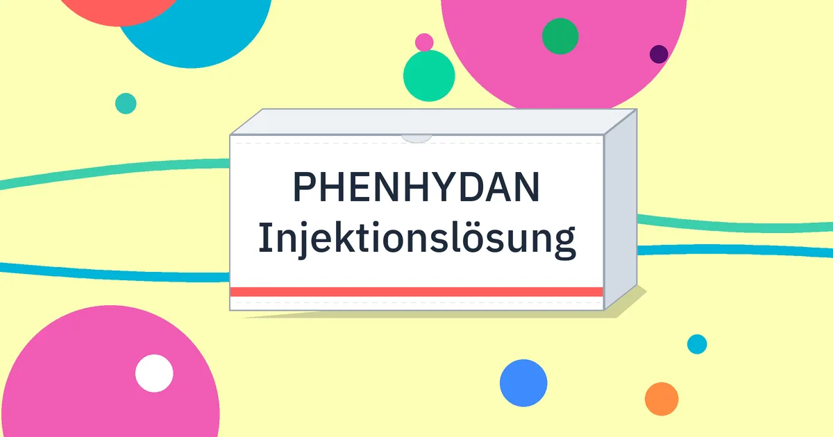 Symbolbild: Packung mit der Aufschrift PHENHYDAN Injektionslösung (PZN 01192674) – Verfügbarkeit und Bezug in Apotheken in Frankfurt am Main