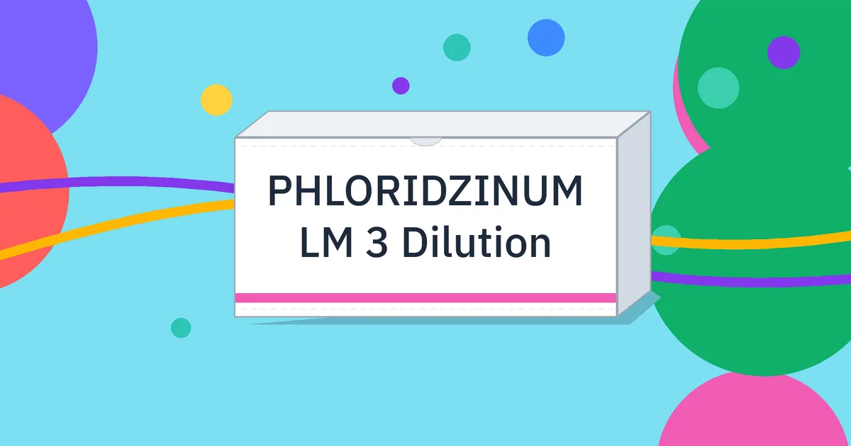 Symbolbild: Packung mit der Aufschrift PHLORIDZINUM LM 3 Dilution (PZN 13639123) – Verfügbarkeit und Bezug in Apotheken in Frankfurt am Main