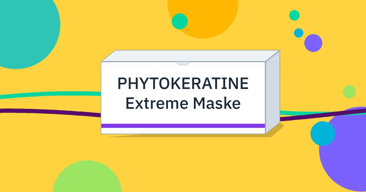 Symbolbild: Packung mit der Aufschrift PHYTOKERATINE Extreme Maske (PZN 14032558) – Verfügbarkeit und Bezug in Apotheken in Frankfurt am Main