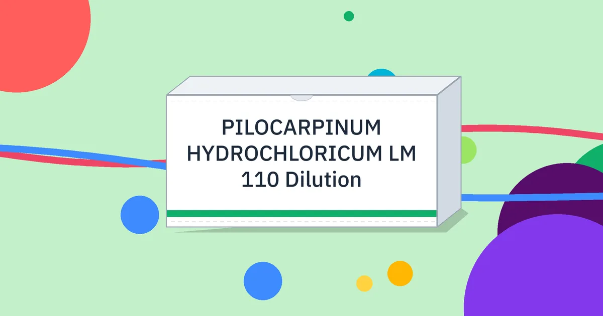 Symbolbild: Packung mit der Aufschrift PILOCARPINUM HYDROCHLORICUM LM 110 Dilution (PZN 13642361) – Verfügbarkeit und Bezug in Apotheken in Frankfurt am Main
