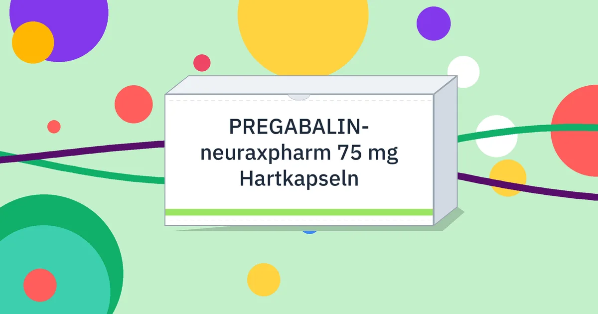 Symbolbild: Packung mit der Aufschrift PREGABALIN-neuraxpharm 75 mg Hartkapseln (PZN 11031400) – Verfügbarkeit und Bezug in Apotheken in Frankfurt am Main