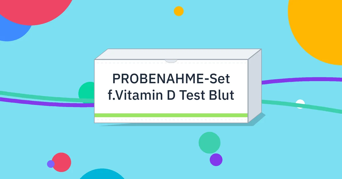 Symbolbild: Packung mit der Aufschrift PROBENAHME-Set f.Vitamin D Test Blut (PZN 18900023) – Verfügbarkeit und Bezug in Apotheken in Frankfurt am Main