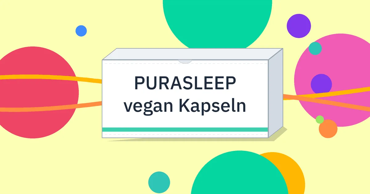 Symbolbild: Packung mit der Aufschrift PURASLEEP vegan Kapseln (PZN 18656391) – Verfügbarkeit und Bezug in Apotheken in Frankfurt am Main