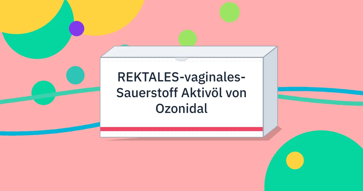 Symbolbild: Packung mit der Aufschrift REKTALES-vaginales-Sauerstoff Aktivöl von Ozonidal (PZN 14447354) – Verfügbarkeit und Bezug in Apotheken in Frankfurt am Main
