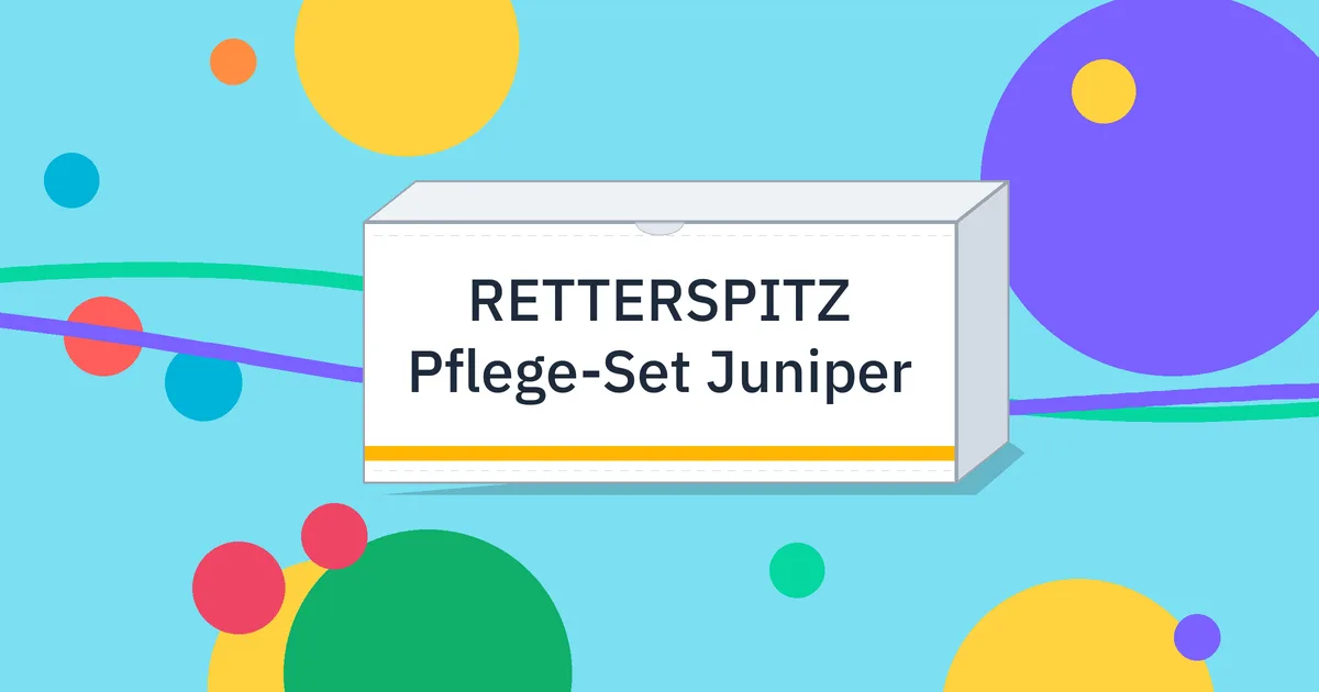 Symbolbild: Packung mit der Aufschrift RETTERSPITZ Pflege-Set Juniper (PZN 19802274) – Verfügbarkeit und Bezug in Apotheken in Frankfurt am Main