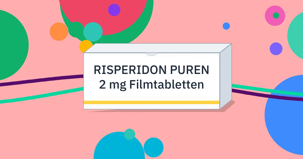 Symbolbild: Packung mit der Aufschrift RISPERIDON PUREN 2 mg Filmtabletten (PZN 11358101) – Verfügbarkeit und Bezug in Apotheken in Frankfurt am Main