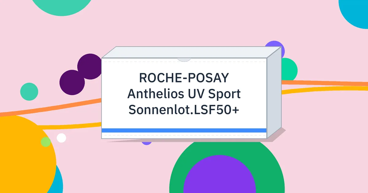 Symbolbild: Packung mit der Aufschrift ROCHE-POSAY Anthelios UV Sport Sonnenlot.LSF50+ (PZN 20103618) – Verfügbarkeit und Bezug in Apotheken in Frankfurt am Main