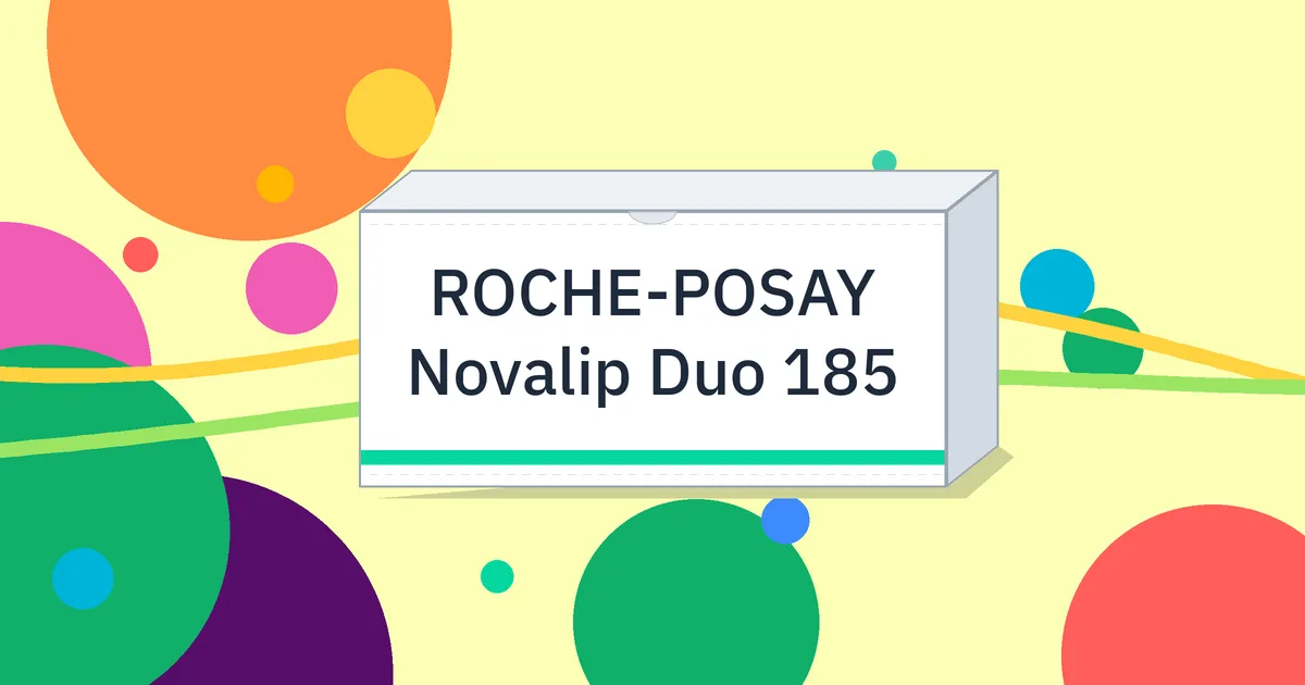 Symbolbild: Packung mit der Aufschrift ROCHE-POSAY Novalip Duo 185 (PZN 09394035) – Verfügbarkeit und Bezug in Apotheken in Frankfurt am Main