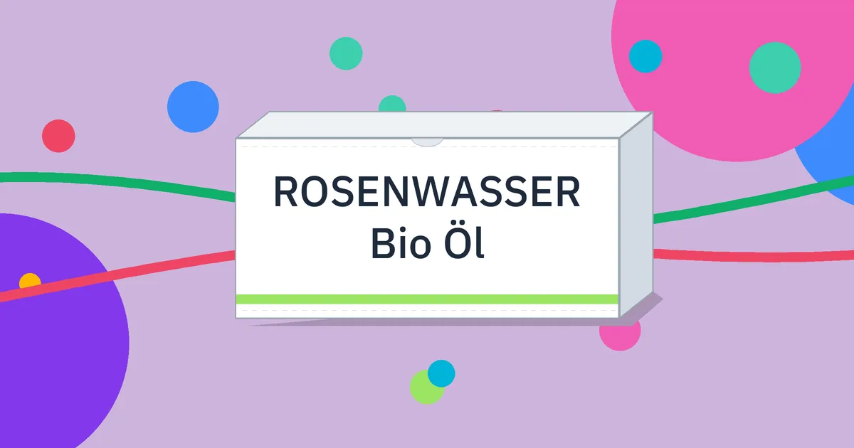 Symbolbild: Packung mit der Aufschrift ROSENWASSER Bio Öl (PZN 10131909) – Verfügbarkeit und Bezug in Apotheken in Frankfurt am Main