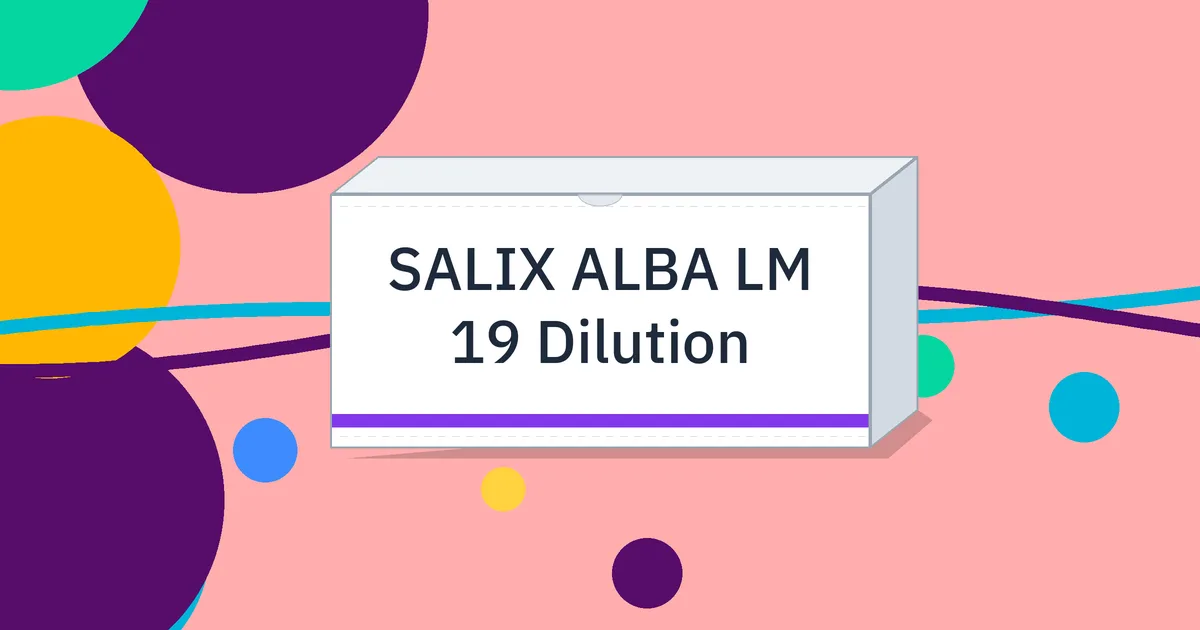 Symbolbild: Packung mit der Aufschrift SALIX ALBA LM 19 Dilution (PZN 13177728) – Verfügbarkeit und Bezug in Apotheken in Frankfurt am Main
