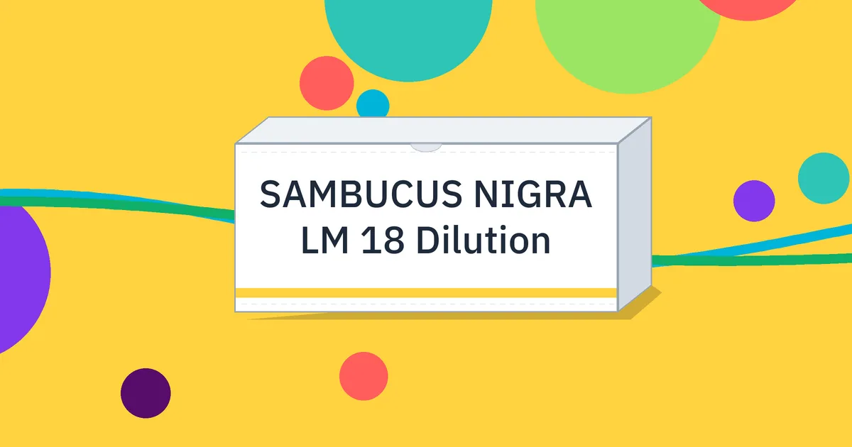 Symbolbild: Packung mit der Aufschrift SAMBUCUS NIGRA LM 18 Dilution (PZN 02603642) – Verfügbarkeit und Bezug in Apotheken in Frankfurt am Main