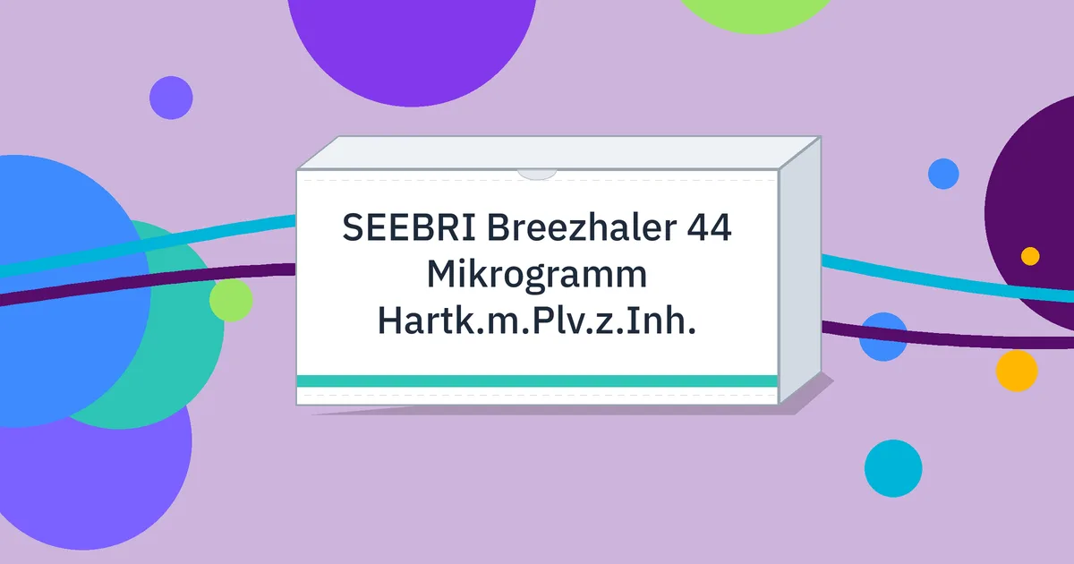 Symbolbild: Packung mit der Aufschrift SEEBRI Breezhaler 44 Mikrogramm Hartk.m.Plv.z.Inh. (PZN 14331195) – Verfügbarkeit und Bezug in Apotheken in Frankfurt am Main