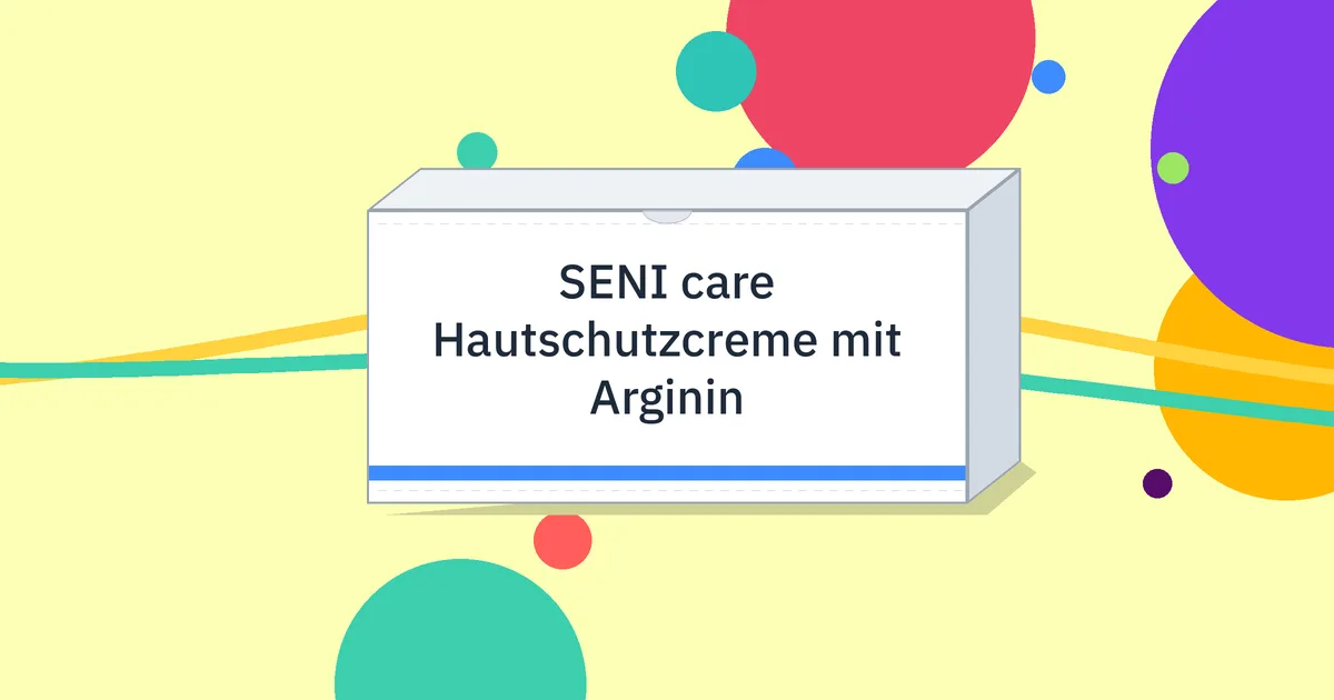Symbolbild: Packung mit der Aufschrift SENI care Hautschutzcreme mit Arginin (PZN 17581857) – Verfügbarkeit und Bezug in Apotheken in Frankfurt am Main