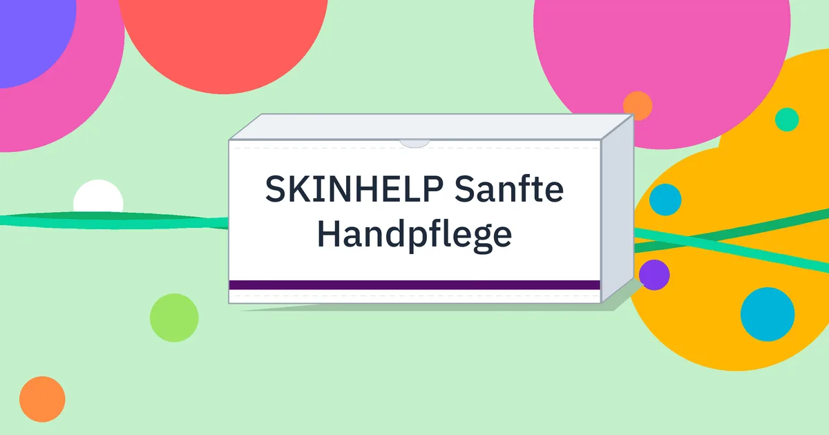 Symbolbild: Packung mit der Aufschrift SKINHELP Sanfte Handpflege (PZN 10101222) – Verfügbarkeit und Bezug in Apotheken in Frankfurt am Main