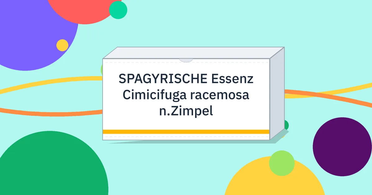 Symbolbild: Packung mit der Aufschrift SPAGYRISCHE Essenz Cimicifuga racemosa n.Zimpel (PZN 00916147) – Verfügbarkeit und Bezug in Apotheken in Frankfurt am Main