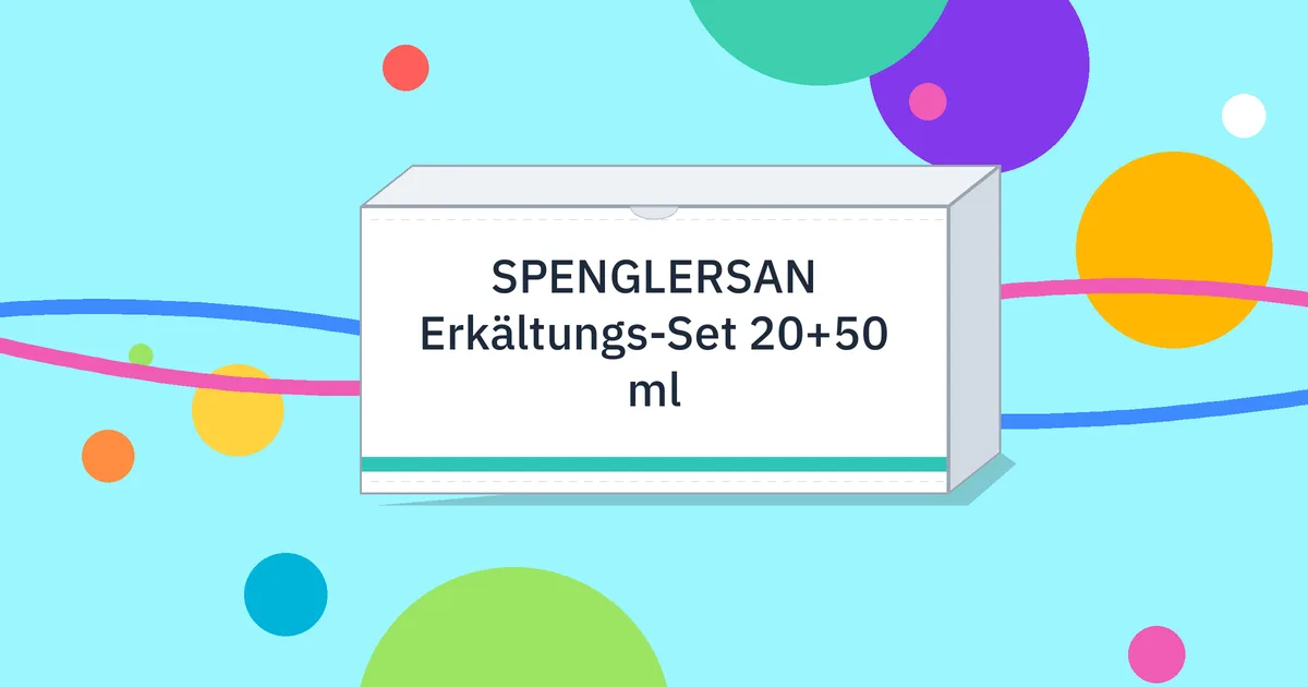 Symbolbild: Packung mit der Aufschrift SPENGLERSAN Erkältungs-Set 20+50 ml (PZN 12450926) – Verfügbarkeit und Bezug in Apotheken in Frankfurt am Main