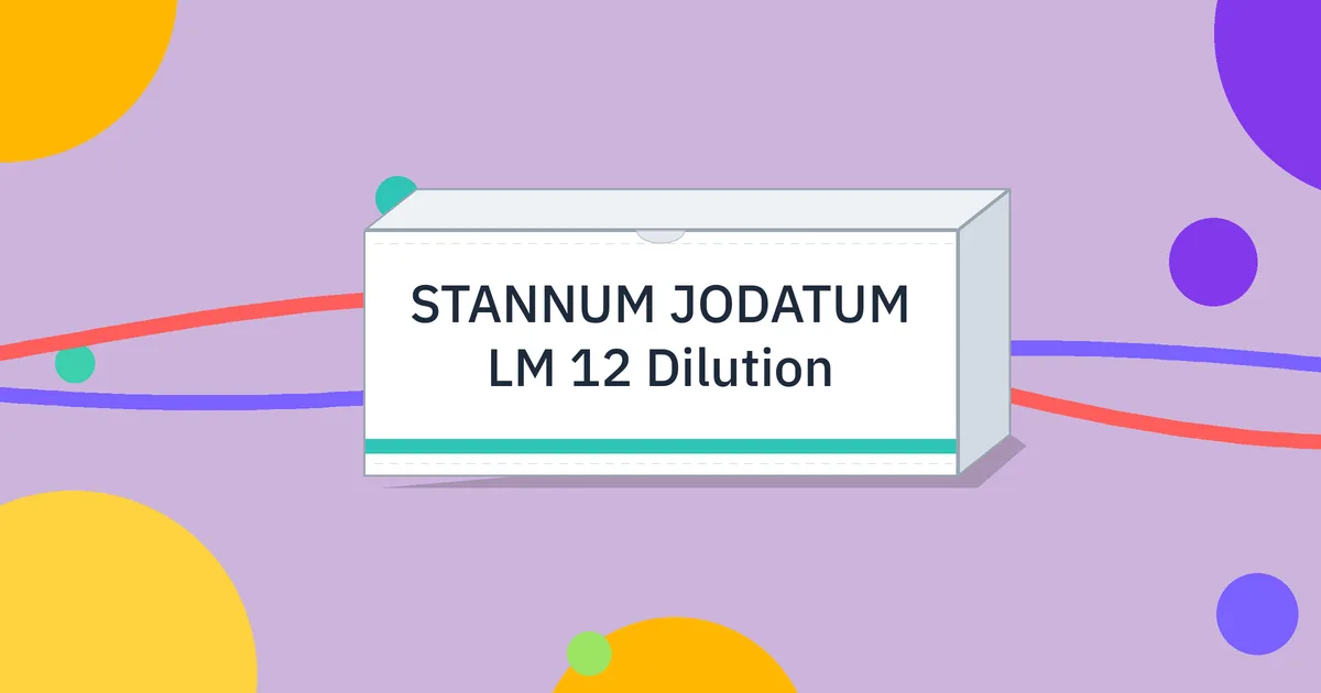 Symbolbild: Packung mit der Aufschrift STANNUM JODATUM LM 12 Dilution (PZN 13198736) – Verfügbarkeit und Bezug in Apotheken in Frankfurt am Main