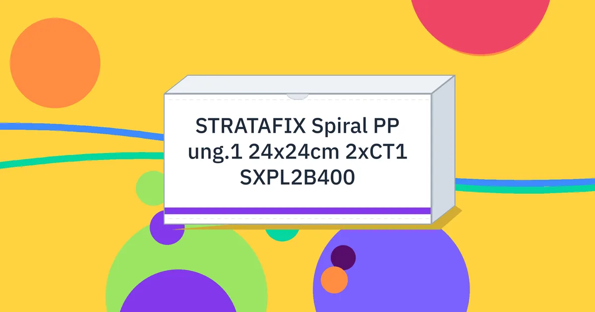 Symbolbild: Packung mit der Aufschrift STRATAFIX Spiral PP ung.1 24x24cm 2xCT1 SXPL2B400 (PZN 20911264) – Verfügbarkeit und Bezug in Apotheken in Frankfurt am Main