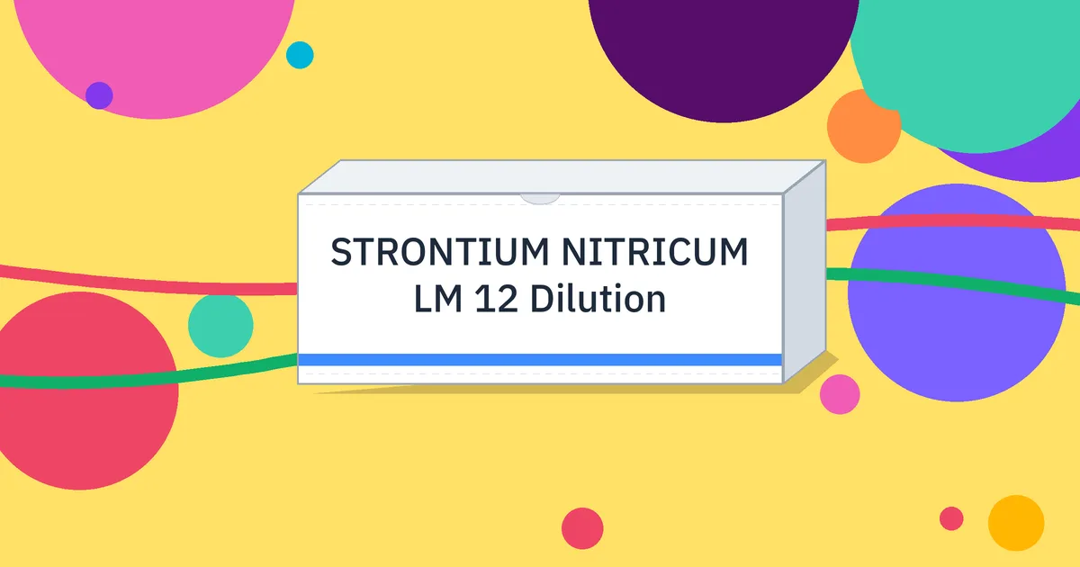 Symbolbild: Packung mit der Aufschrift STRONTIUM NITRICUM LM 12 Dilution (PZN 13204394) – Verfügbarkeit und Bezug in Apotheken in Frankfurt am Main