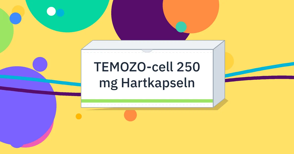 Symbolbild: Packung mit der Aufschrift TEMOZO-cell 250 mg Hartkapseln (PZN 18131286) – Verfügbarkeit und Bezug in Apotheken in Frankfurt am Main
