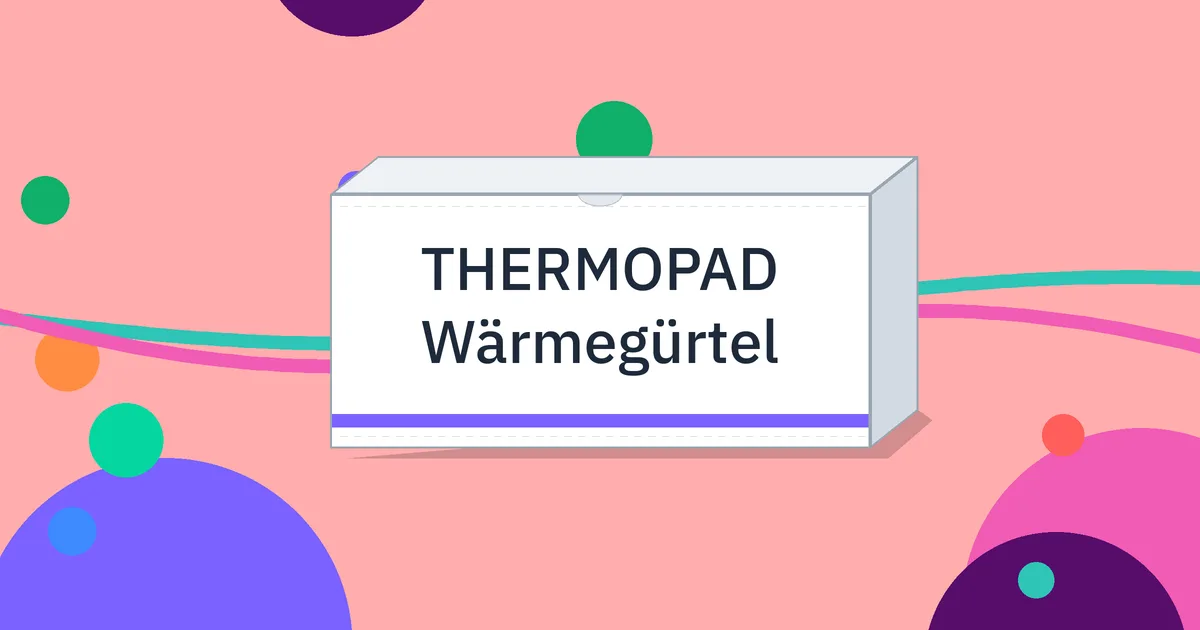 Symbolbild: Packung mit der Aufschrift THERMOPAD Wärmegürtel (PZN 19426782) – Verfügbarkeit und Bezug in Apotheken in Frankfurt am Main