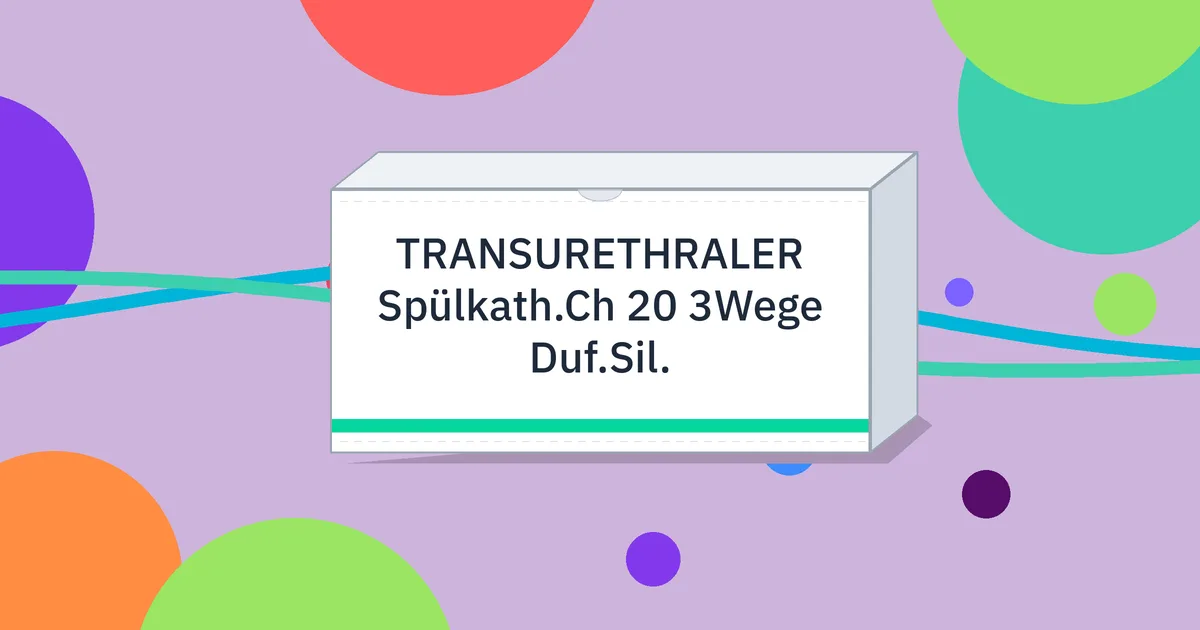 Symbolbild: Packung mit der Aufschrift TRANSURETHRALER Spülkath.Ch 20 3Wege Duf.Sil. (PZN 04210740) – Verfügbarkeit und Bezug in Apotheken in Frankfurt am Main