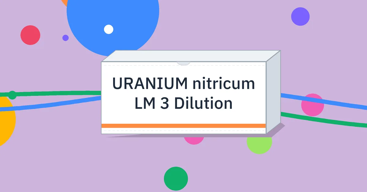 Symbolbild: Packung mit der Aufschrift URANIUM nitricum LM 3 Dilution (PZN 13256149) – Verfügbarkeit und Bezug in Apotheken in Frankfurt am Main