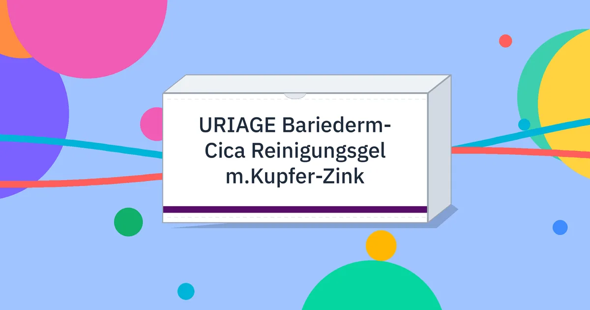 Symbolbild: Packung mit der Aufschrift URIAGE Bariederm-Cica Reinigungsgel m.Kupfer-Zink (PZN 17181371) – Verfügbarkeit und Bezug in Apotheken in Frankfurt am Main