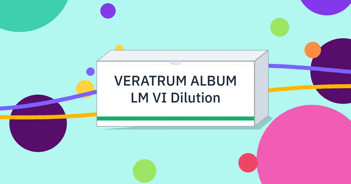 Symbolbild: Packung mit der Aufschrift VERATRUM ALBUM LM VI Dilution (PZN 04500113) – Verfügbarkeit und Bezug in Apotheken in Frankfurt am Main