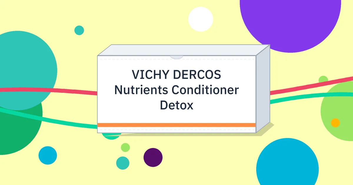 Symbolbild: Packung mit der Aufschrift VICHY DERCOS Nutrients Conditioner Detox (PZN 13896825) – Verfügbarkeit und Bezug in Apotheken in Frankfurt am Main