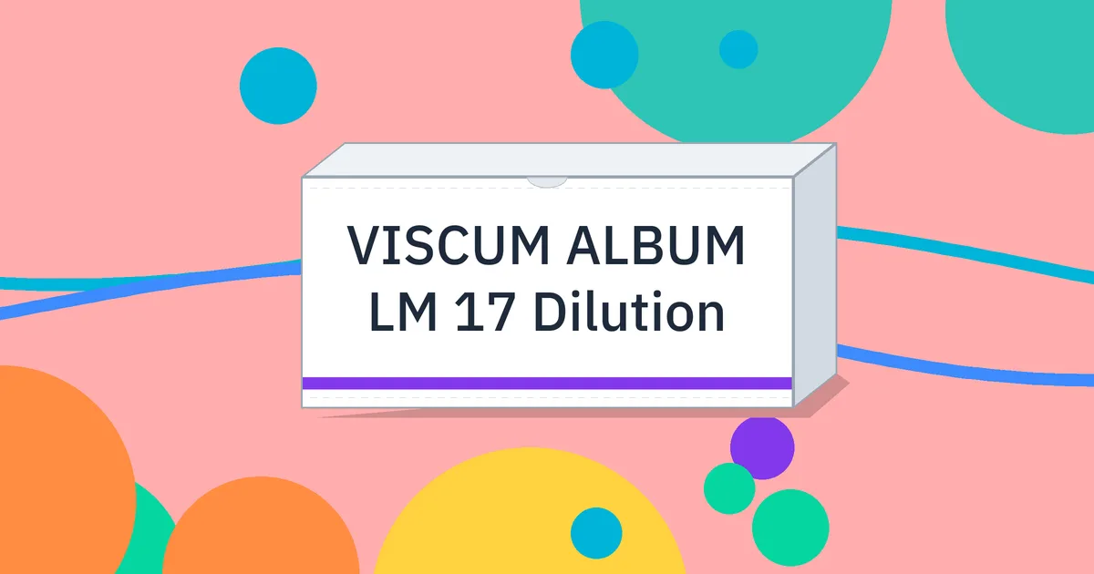 Symbolbild: Packung mit der Aufschrift VISCUM ALBUM LM 17 Dilution (PZN 13277967) – Verfügbarkeit und Bezug in Apotheken in Frankfurt am Main