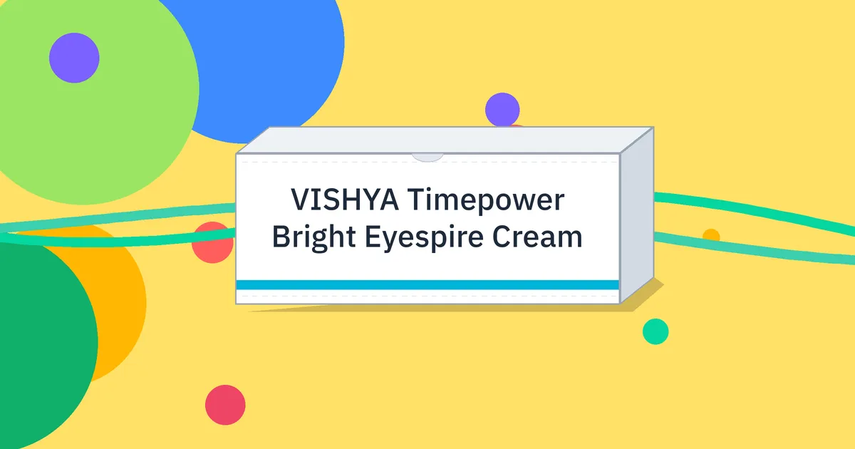 Symbolbild: Packung mit der Aufschrift VISHYA Timepower Bright Eyespire Cream (PZN 19202315) – Verfügbarkeit und Bezug in Apotheken in Frankfurt am Main