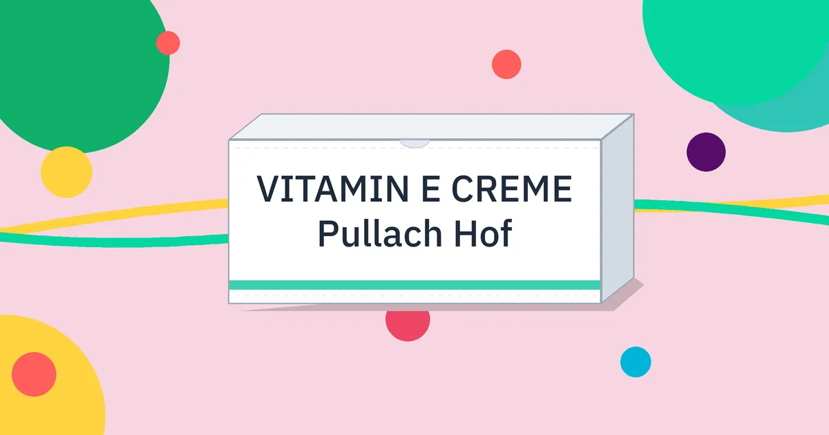 Symbolbild: Packung mit der Aufschrift VITAMIN E CREME Pullach Hof (PZN 17535975) – Verfügbarkeit und Bezug in Apotheken in Frankfurt am Main