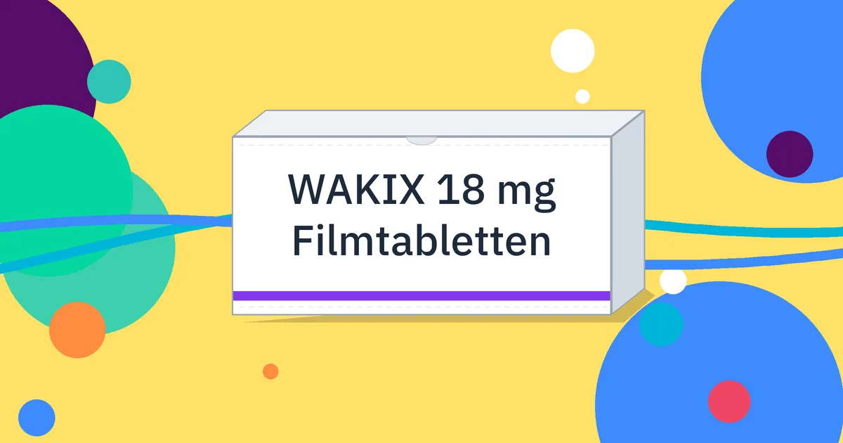 Symbolbild: Packung mit der Aufschrift WAKIX 18 mg Filmtabletten (PZN 14886295) – Verfügbarkeit und Bezug in Apotheken in Frankfurt am Main