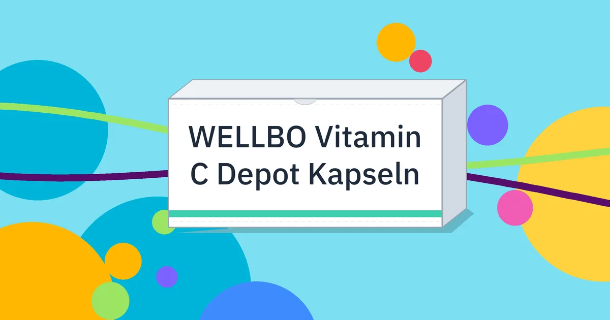 Symbolbild: Packung mit der Aufschrift WELLBO Vitamin C Depot Kapseln (PZN 05024620) – Verfügbarkeit und Bezug in Apotheken in Frankfurt am Main