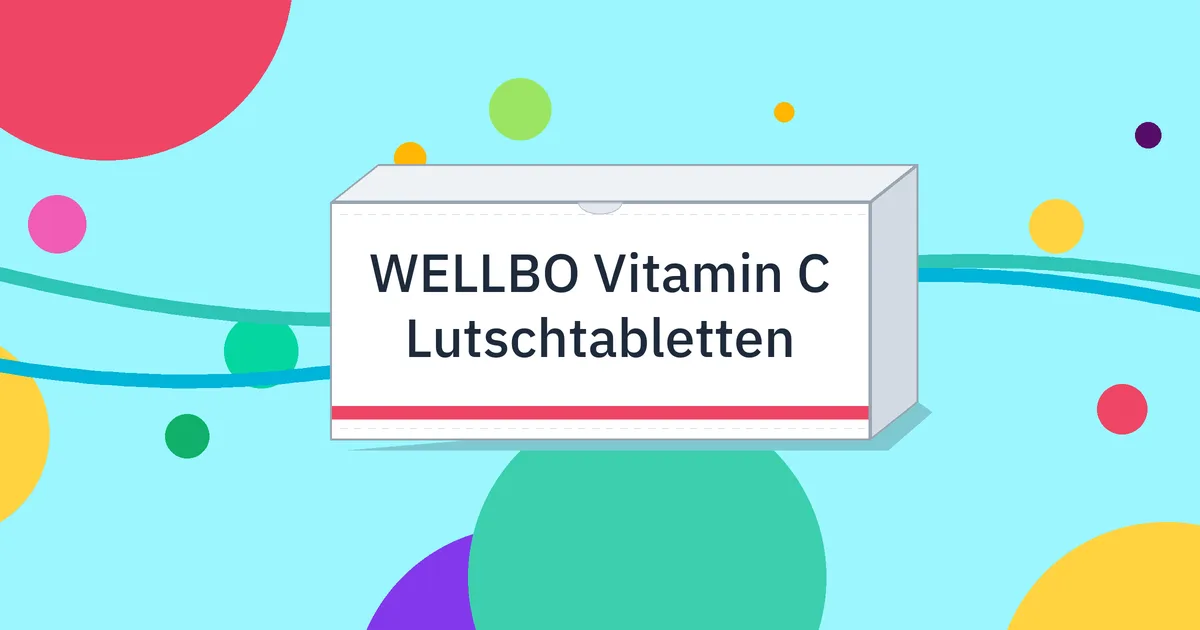 Symbolbild: Packung mit der Aufschrift WELLBO Vitamin C Lutschtabletten (PZN 05024488) – Verfügbarkeit und Bezug in Apotheken in Frankfurt am Main