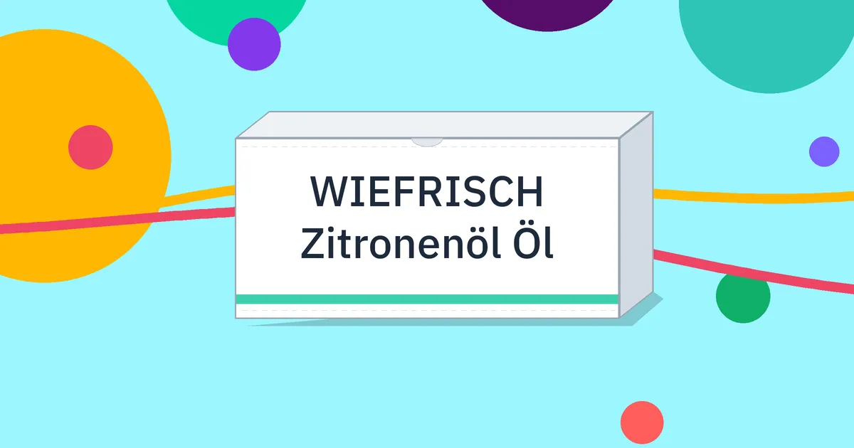 Symbolbild: Packung mit der Aufschrift WIEFRISCH Zitronenöl Öl (PZN 00348826) – Verfügbarkeit und Bezug in Apotheken in Frankfurt am Main