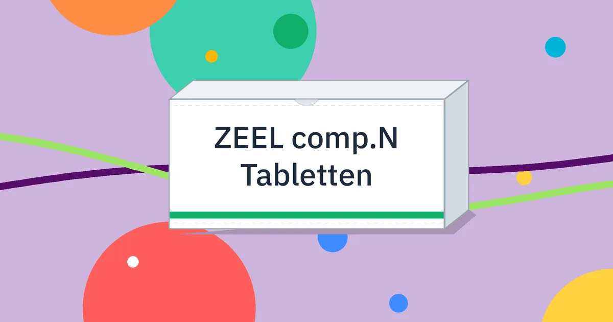 Symbolbild: Packung mit der Aufschrift ZEEL comp.N Tabletten (PZN 02464169) – Verfügbarkeit und Bezug in Apotheken in Frankfurt am Main
