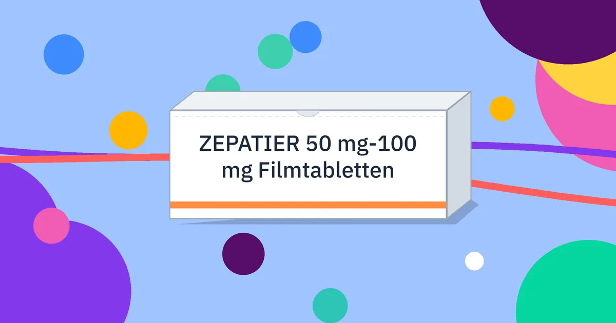 Symbolbild: Packung mit der Aufschrift ZEPATIER 50 mg-100 mg Filmtabletten (PZN 16006453) – Verfügbarkeit und Bezug in Apotheken in Frankfurt am Main