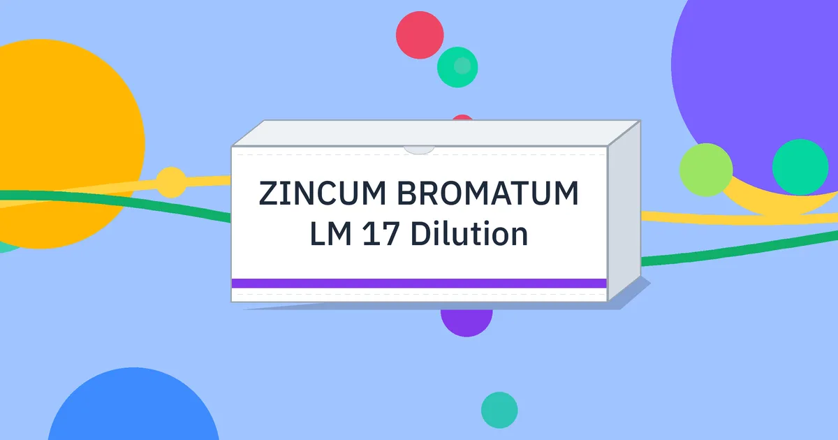 Symbolbild: Packung mit der Aufschrift ZINCUM BROMATUM LM 17 Dilution (PZN 13291499) – Verfügbarkeit und Bezug in Apotheken in Frankfurt am Main
