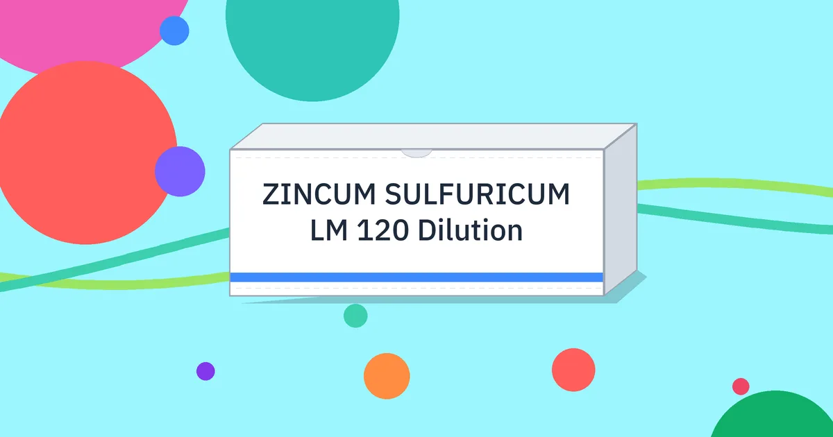 Symbolbild: Packung mit der Aufschrift ZINCUM SULFURICUM LM 120 Dilution (PZN 13300643) – Verfügbarkeit und Bezug in Apotheken in Frankfurt am Main