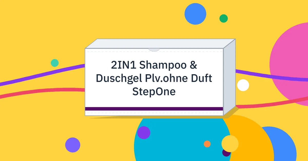 Symbolbild: Packung mit der Aufschrift 2IN1 Shampoo & Duschgel Plv.ohne Duft StepOne (PZN 18130594) – Verfügbarkeit und Bezug in Apotheken in Frankfurt am Main