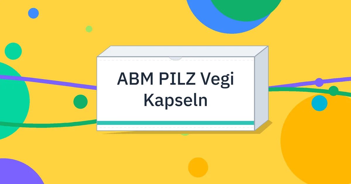 Symbolbild: Packung mit der Aufschrift ABM PILZ Vegi Kapseln (PZN 00581913) – Verfügbarkeit und Bezug in Apotheken in Frankfurt am Main